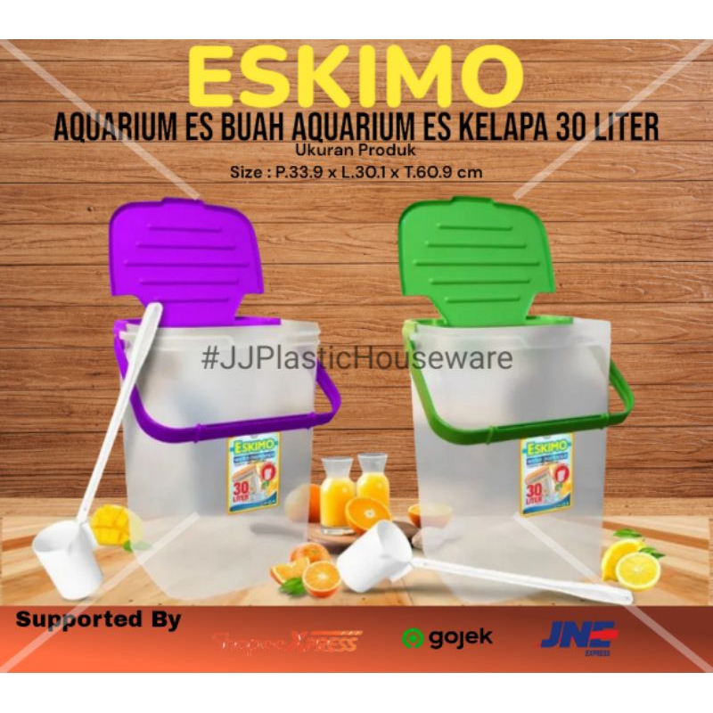 Jual Aquarium Es Kelapa/Aquarium Es Buah/wadah/tempat es buah/toples es ...