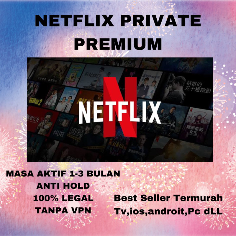 Jual NETFLX PRIVATE PERMIUM ANTI SCRENLIMITE 1 ORANG 1 PROFIL UHD ANTI HOLD FULL GARANSI ...