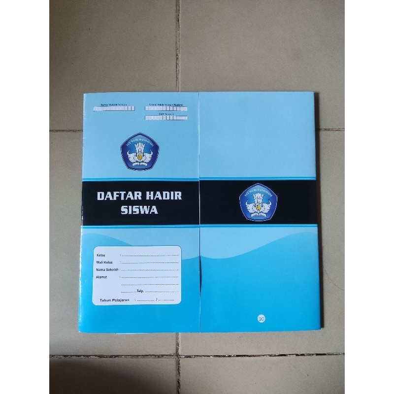 Jual Buku Daftar Hadir Siswa Absen Shopee Indonesia 