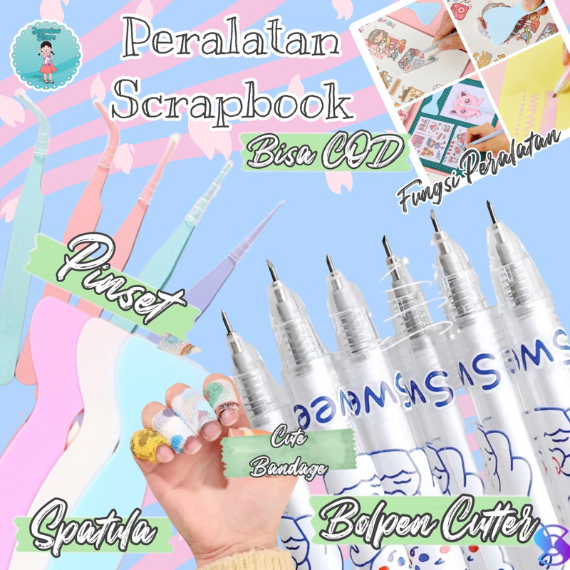 Jual Spatula Warna Macaron Sticker For Scrapbook/Pinset/Cute Bandage ...