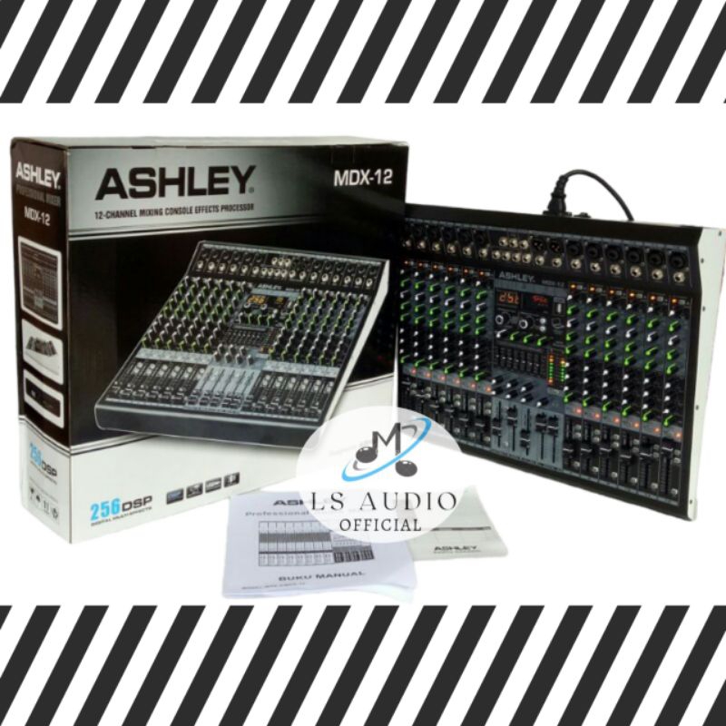 Jual Ashley Mixer MDX 12 Original - 12 Channel Bluetooth USB Ashley MDX12 | Shopee Indonesia