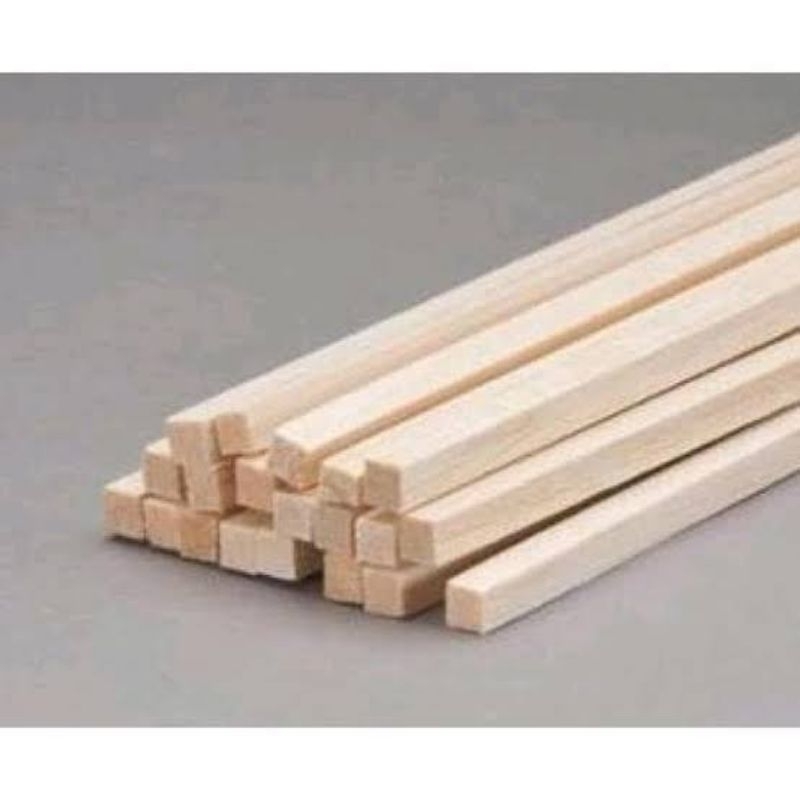 Jual kayu damar kayu halus kayu stick kayu maket 1x1x20 cm | Shopee ...