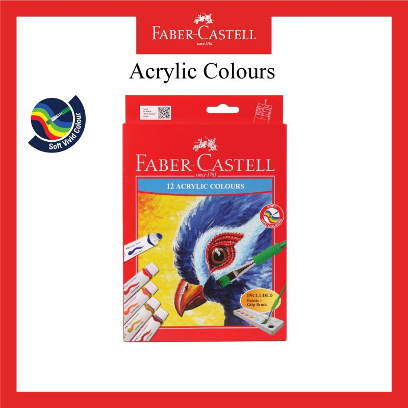 Jual Faber Castell Acrylic Colour Set / Cat Acrylic Faber Castell Set ...