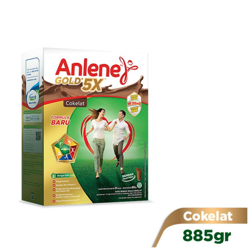 Jual susu bubuk ANLENE gold 5x rasa original, vanila dan coklat 640 dan ...