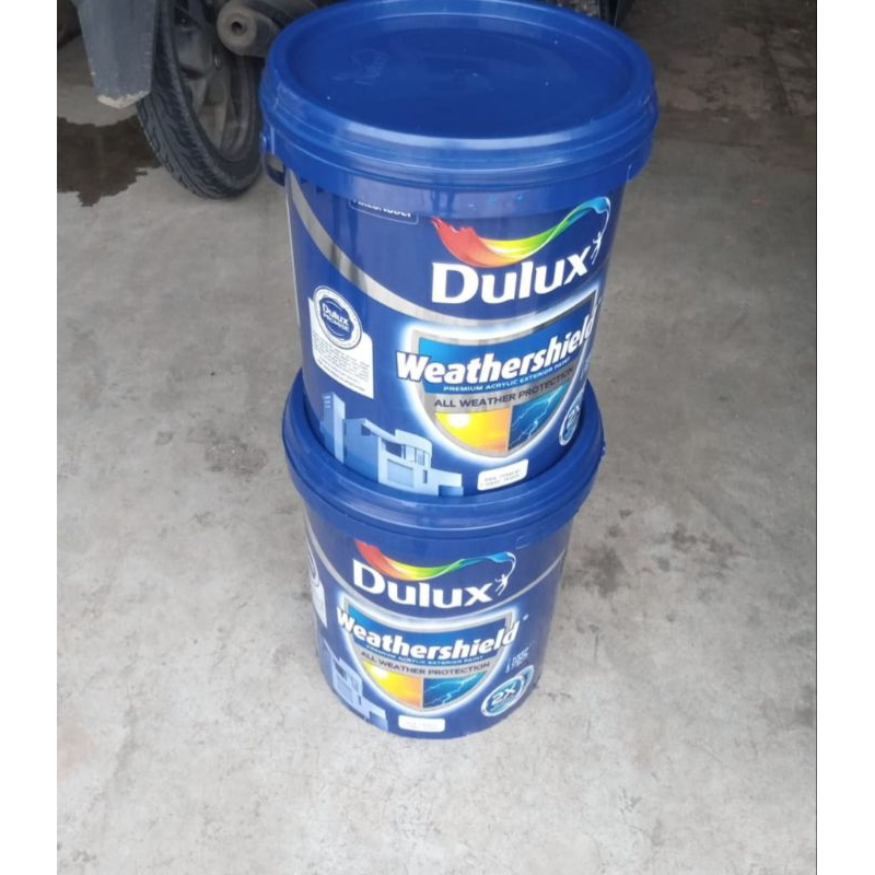 Jual Dulux Weathershield Cat Tembok Luar Brilliant White 2 5l 1gln