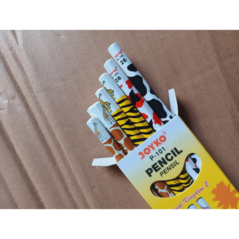 Jual Pensil Joyko P101 2b Motif Hewan Animal Kingdom | Shopee Indonesia