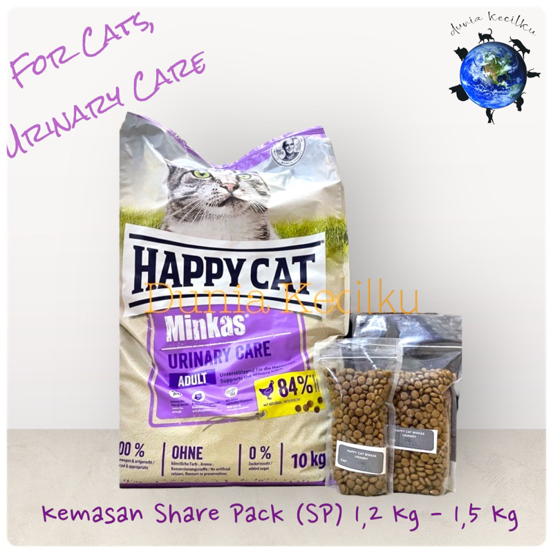 Jual Happy Cat Minkas Urinary Care REPACK 1,2kg - 1,5kg | Shopee Indonesia