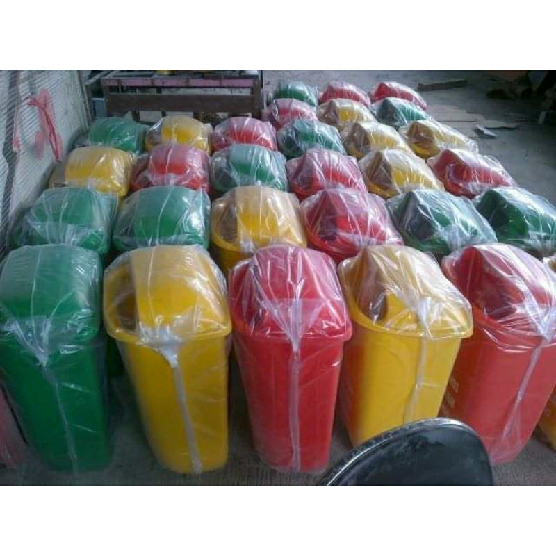 Jual tong sampah fiber oval 50 liter bak sampah fiber per biji | Shopee ...