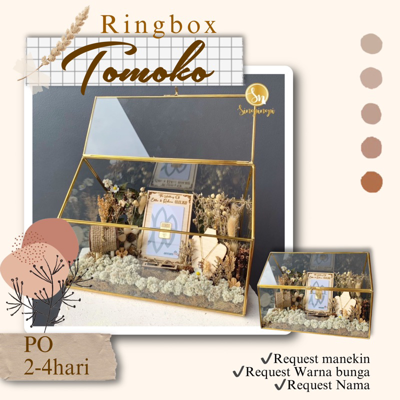 Jual RING BOX TOMOKO | HOUSE TERARIUM TEMPAT PERHIASAN | LAMARAN NIKAH ...