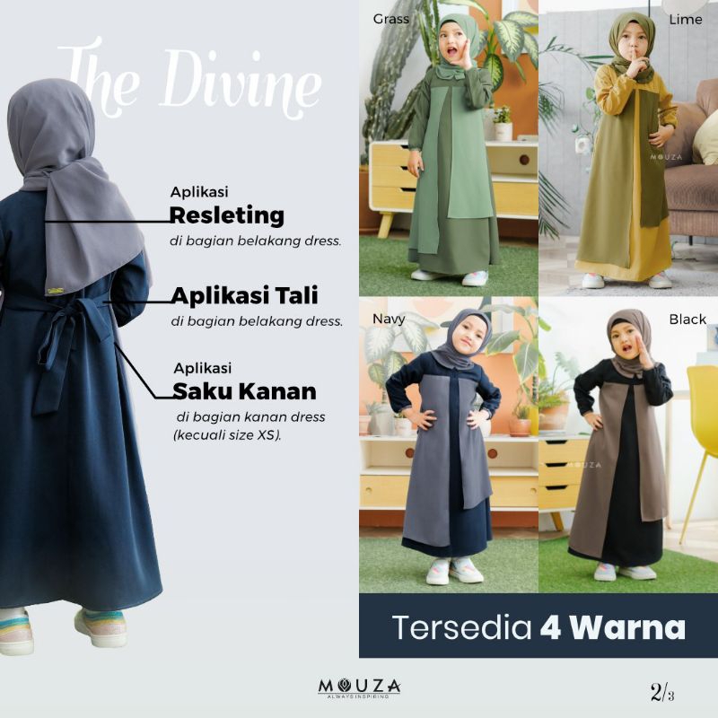 Jual (mouza palembang) Dress anak cewek The Divine Kids set by mouza ...