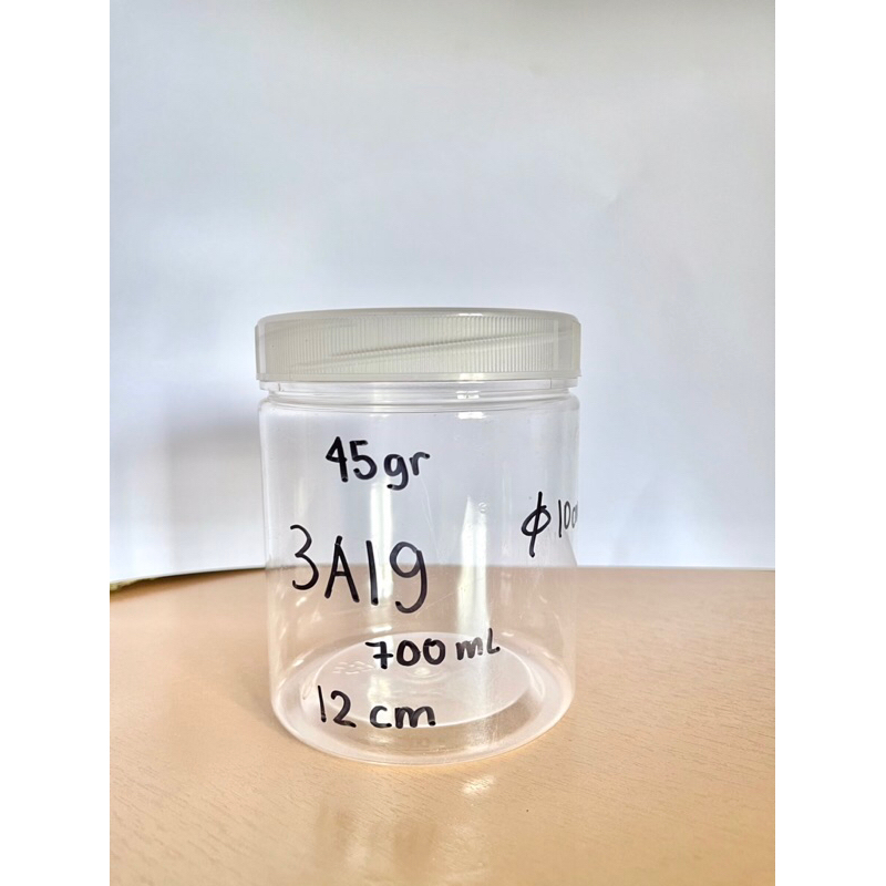 Jual Toples Tabung Plastik 500ml T 8cm | 600ml T 10cm | 700ml T 12cm / Toples Tabung Transparan ...