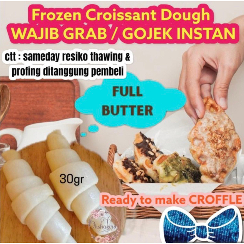 Jual Croffle Croissant Dough Frozen full butter WAJIB INSTAN | Shopee ...