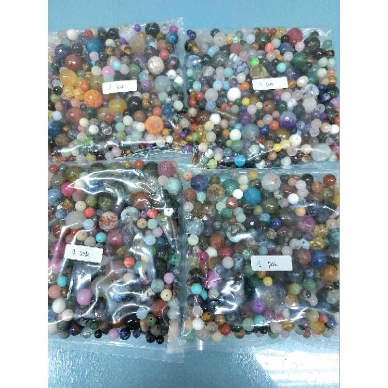 Jual Manik Batu Alam Campur Ukuran Dan Warna 1pak | Shopee Indonesia