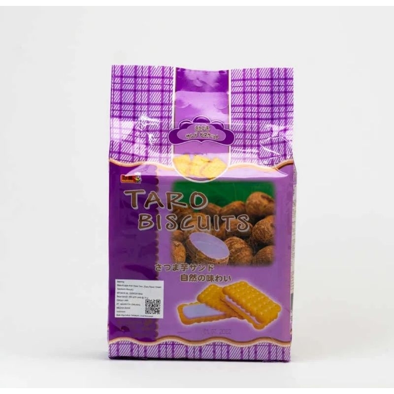 Jual Bairong Taro Sandwich Cream / Bairong Biscuit Taro 360g | Shopee ...