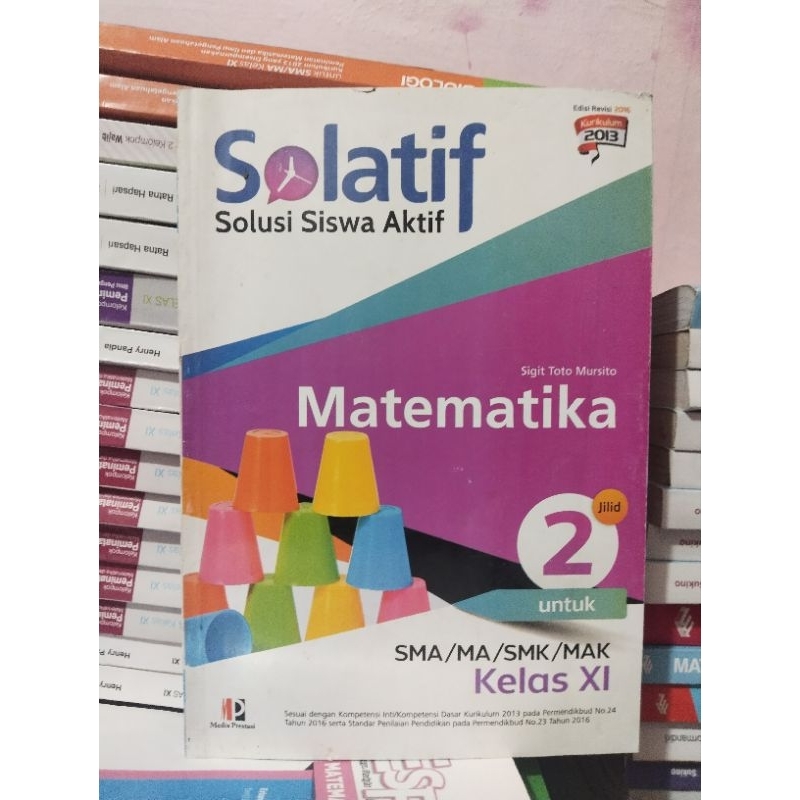 Jual buku solatif matematika untuk kelas 11/XI/2 sma ma masmedia | Shopee Indonesia
