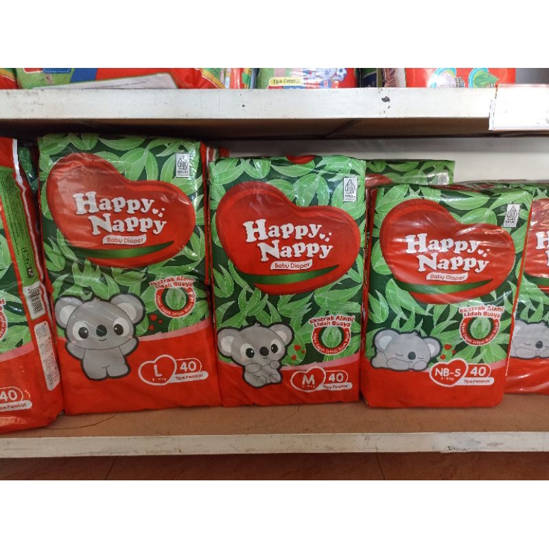 Jual Happy nappy perekat s40, m40, L40 | Shopee Indonesia