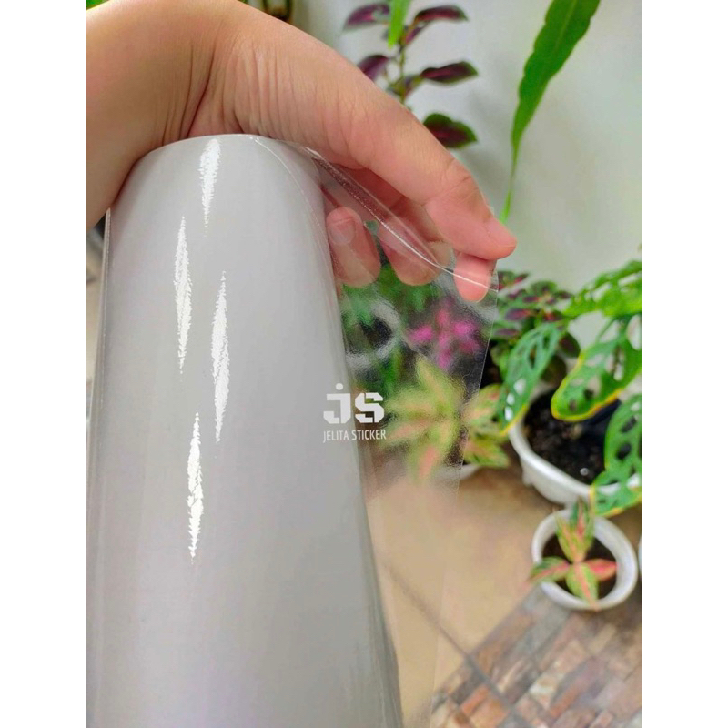 Jual [PER METER] Sticker VPF Bening Transparan 112/ Skotlet Putih Transparan / Skotlet Pelindung ...