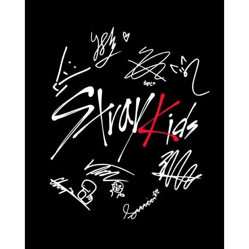 Jual STRAYKIDS signature tanda tangan SKZ ttd sticker (baca deskripsi ...