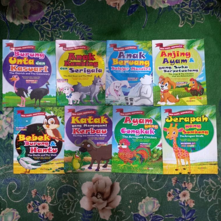 Jual BUKU FABEL CERITA ANAK DAN DONGENG BINATANG UKURAN BESAR BURUNG ...