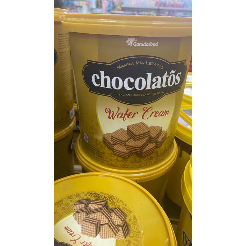 Jual Chocolatos Wafer Cream 300g Kaleng | Shopee Indonesia