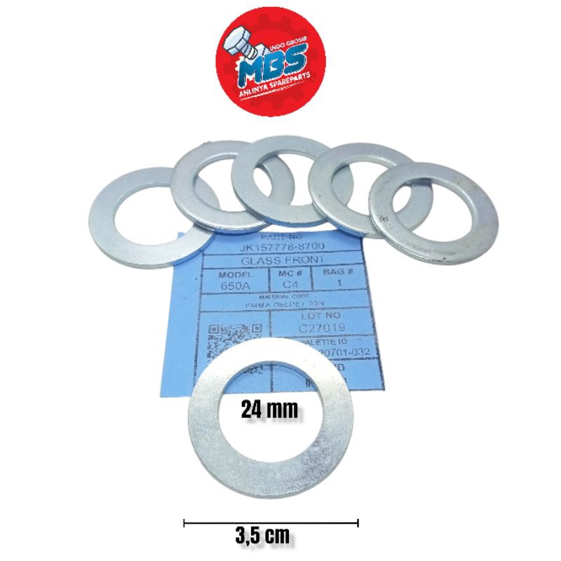 Jual RING PLAT LUBANG M24 2,4CM LEBAR 35mm 3,5 cm TEBAL 2MM ORIGINAL ...