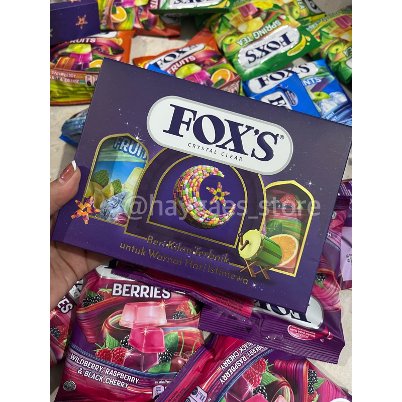 Jual (Ready Siap Kirim) Paket Permen Fox isi 2 bungkus free box hampers ...