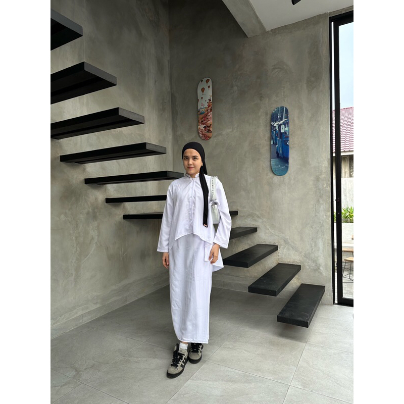 Jual Zara Raya || Oneset || Baju Lebaran || Baju putih | Shopee Indonesia