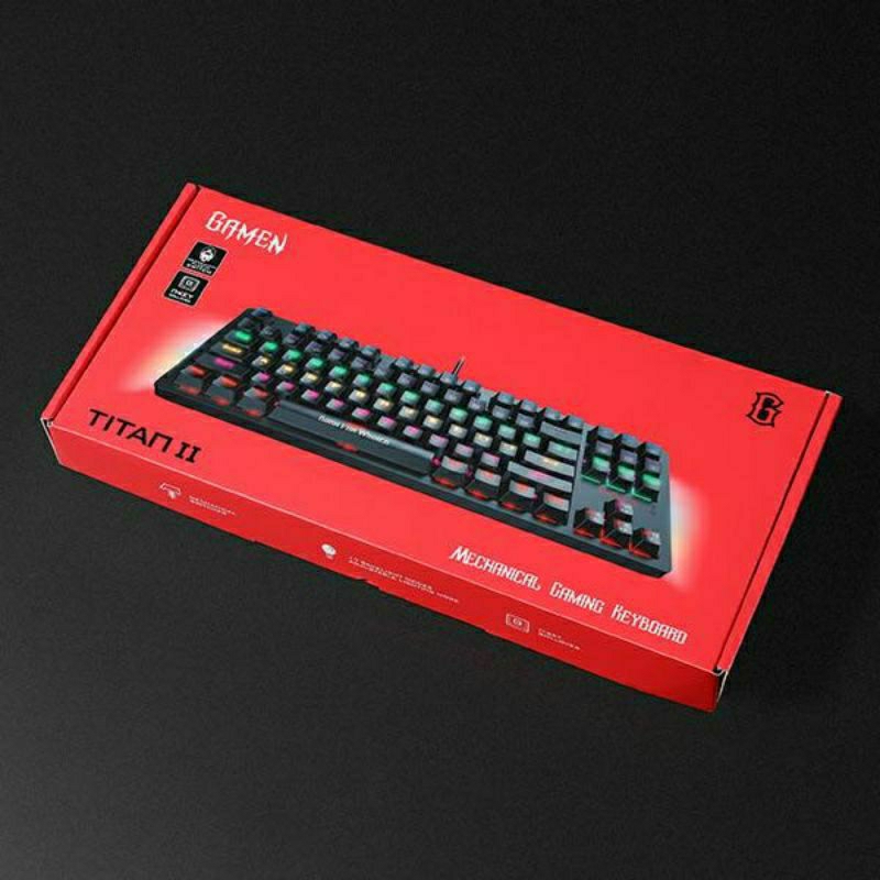 Jual Gamen keyboard gaming Titan II mechanical Led pluggable switch ...