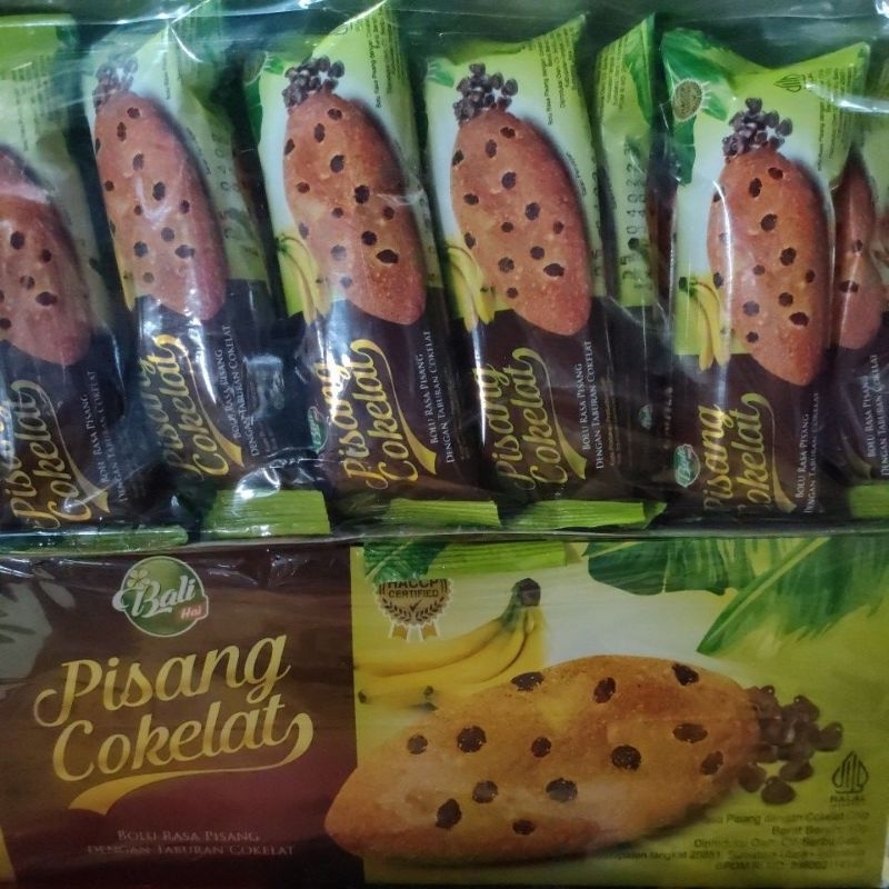 Jual pisang cokelat bolu rasa pisang dengan taburan coklat | Shopee ...