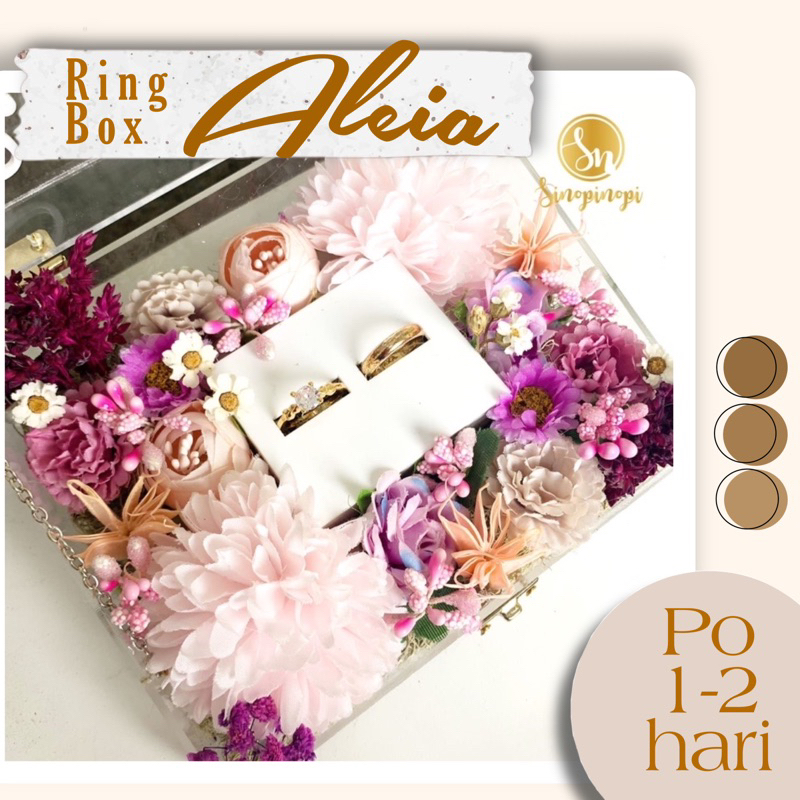 Jual RING BOX ALEIA | KOTAK CINCIN AKRILIK BOX | LAMARAN NIKAH WEDDING ...