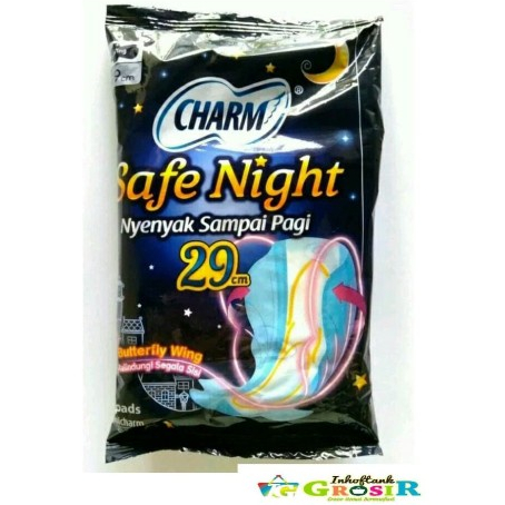Jual CHARM SAFE NIGHT 29cm WING RENCENG (ISI 10 SACHET) | Shopee Indonesia
