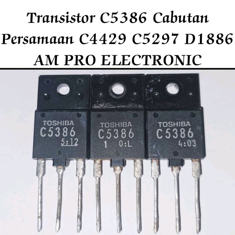 Jual TR C5386 Persamaan C5148 C5297 D1886 Transistor Horisontal ...