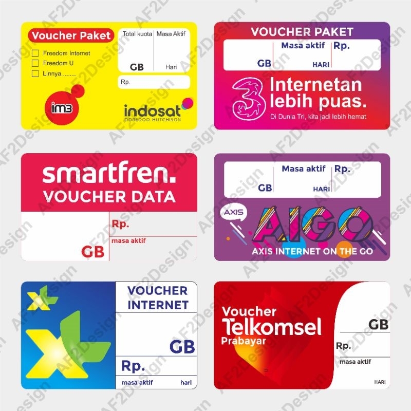 Jual KARTU DISPLAY PAJANGAN VOUCHER DATA INTERNET | Shopee Indonesia