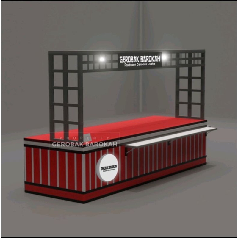 Jual gerobak jualan gerobak kayu jati Belanda booth minimalis | Shopee ...