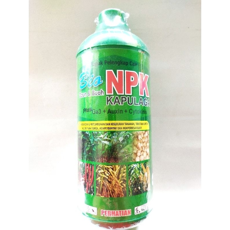 Jual Pupuk cair BIO NPK 1liter, pupuk pelengkap cair daun dan buah, penyubur tanaman | Shopee ...