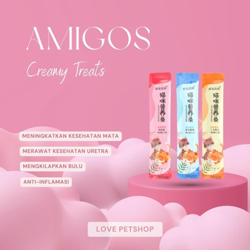 Jual Snack Kucing Creamy Treats 15gr Bergizi Sehat Untuk Kitten dan ...