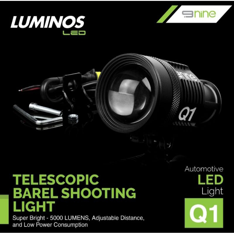 Jual Lampu sorot Q1 led shotting light laser 2color putih kuning super terang motor/mobil ...