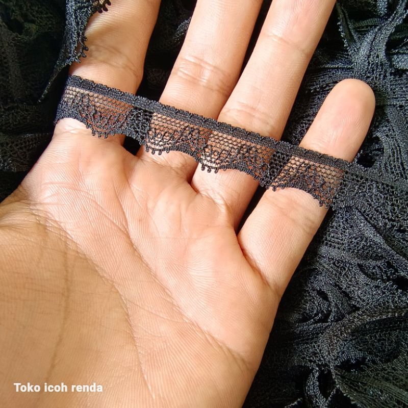 Jual Renda Stretch 1-1.5cm varian warna motif cantik (Per50cm) | Shopee ...