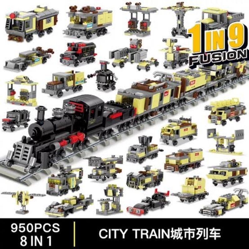 Jual mainan balok edukasi lokomotif kereta api train ky98236 | Shopee Indonesia