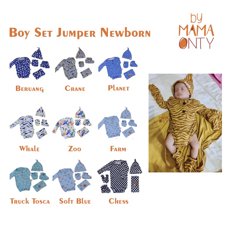 Jual BYMAMAONTY - BOY Jumper (Full SET Bedong) | Shopee Indonesia Jual BYMAMAONTY - BOY Jumper (Full SET Bedong) | Shopee Indonesia