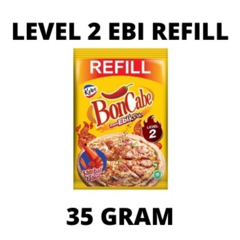 Jual Bon cabe rasa ebi level 2 REFILL 35 gram | Shopee Indonesia