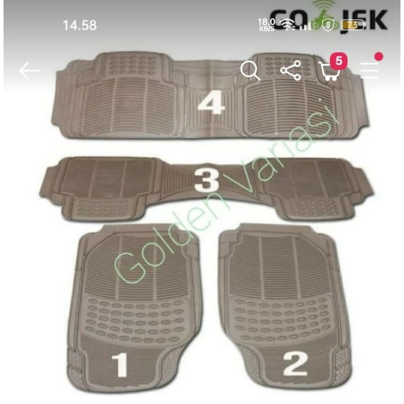 Jual karpet mobil Toyota Innova reborn hitam, cream | Shopee Indonesia
