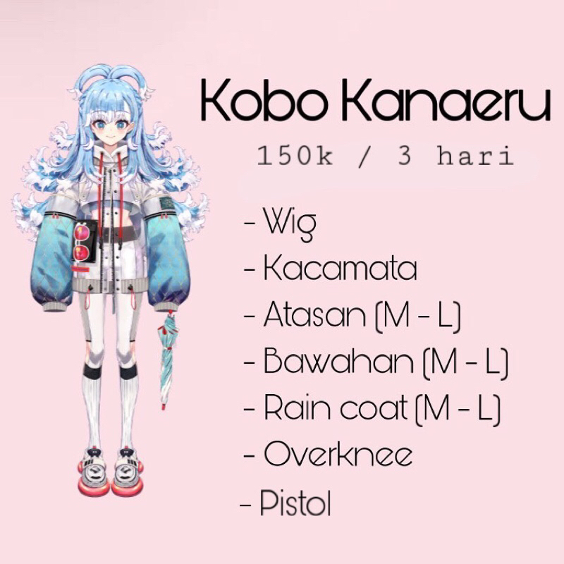 Jual Rental cosplay Kobo Kanaeru vtuber | Shopee Indonesia