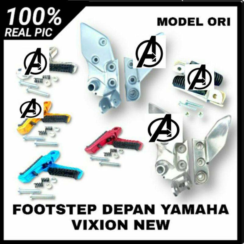 Jual FOOTSTEP FUSTEP BOSTEP POSTEB PIJAKAN DEPAN YAMAHA VIXION NEW NVA ...