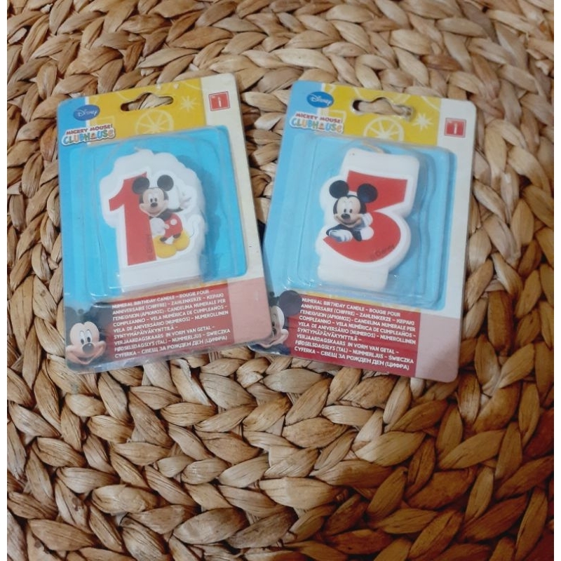 Jual Lilin Ulang Tahun Angka Disney Mickey Mouse / Lilin Mickey Mouse ...