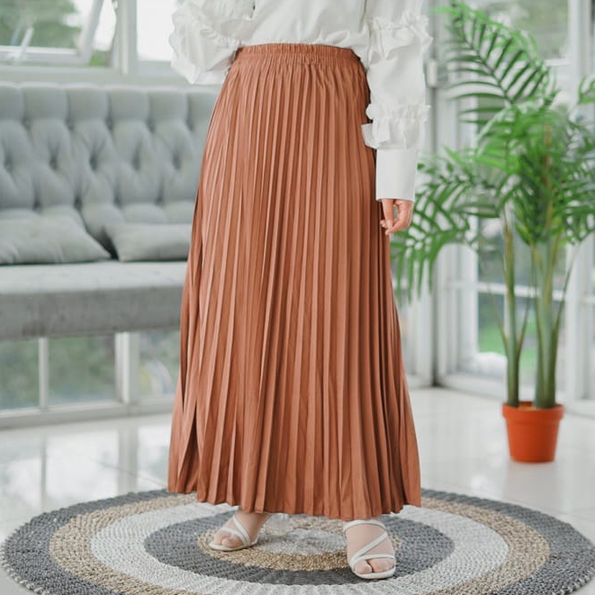 Jual BB 40-90KG ROK PLISKET PREMIUM || ROK PANJANG MUSLIM WANITA || ROK ...