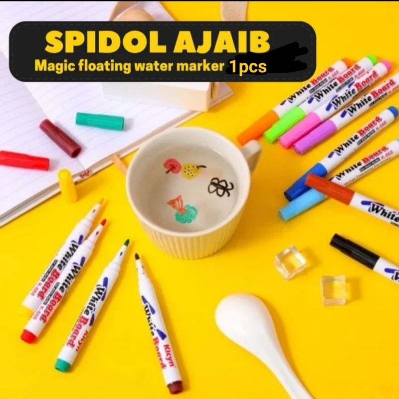Jual Spidol ajaib magic floating pen lucu bisa di air harga perpcs ...
