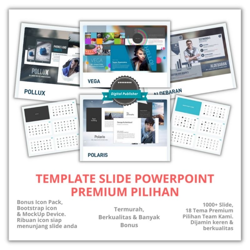 Jual TEMPLATE SLIDE PRESENTASI Powerpoint Premium Pilihan Super Keren ...
