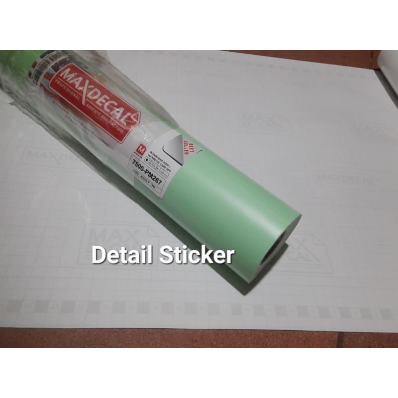 Jual ROLL Sticker Maxdecal 7500 PM267 Pastel Matt Green Vinyl 45cm x 15m ROLL | Shopee Indonesia