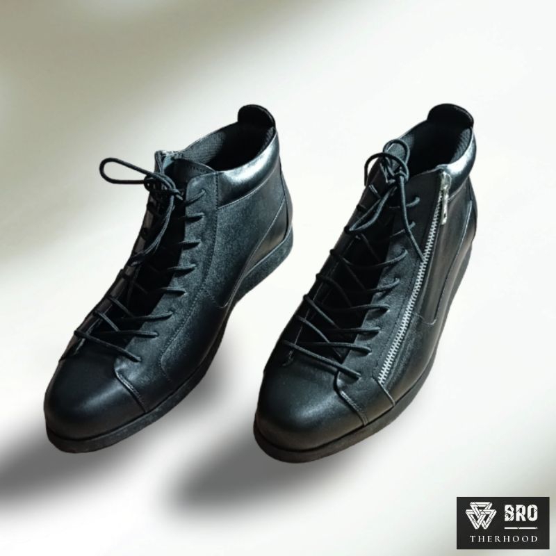 Jual Sepatu formal kulit sapi asli boston paris black | Shopee Indonesia